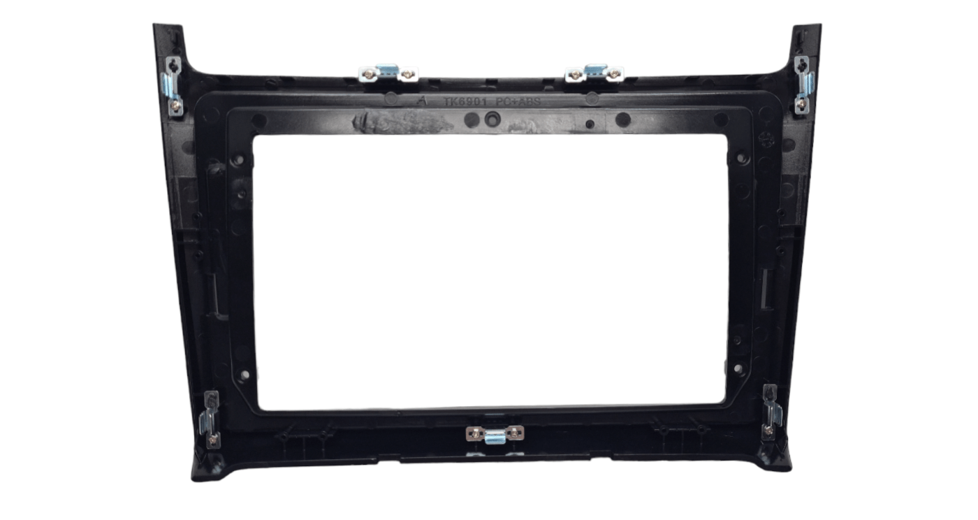 VW New Polo 9" Trimplate with SWC Canbus and Harness • BlackSpider