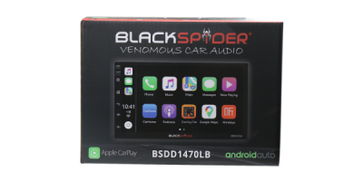 BlackSpider BSDD1470LB 2Din Wireless Apple CarPlay Android Auto Radio ...
